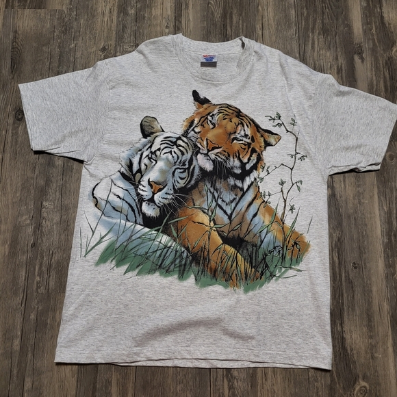 Hanes | Shirts | Vintage 95 Harlequin Big Cats Single Stitch Graphic ...